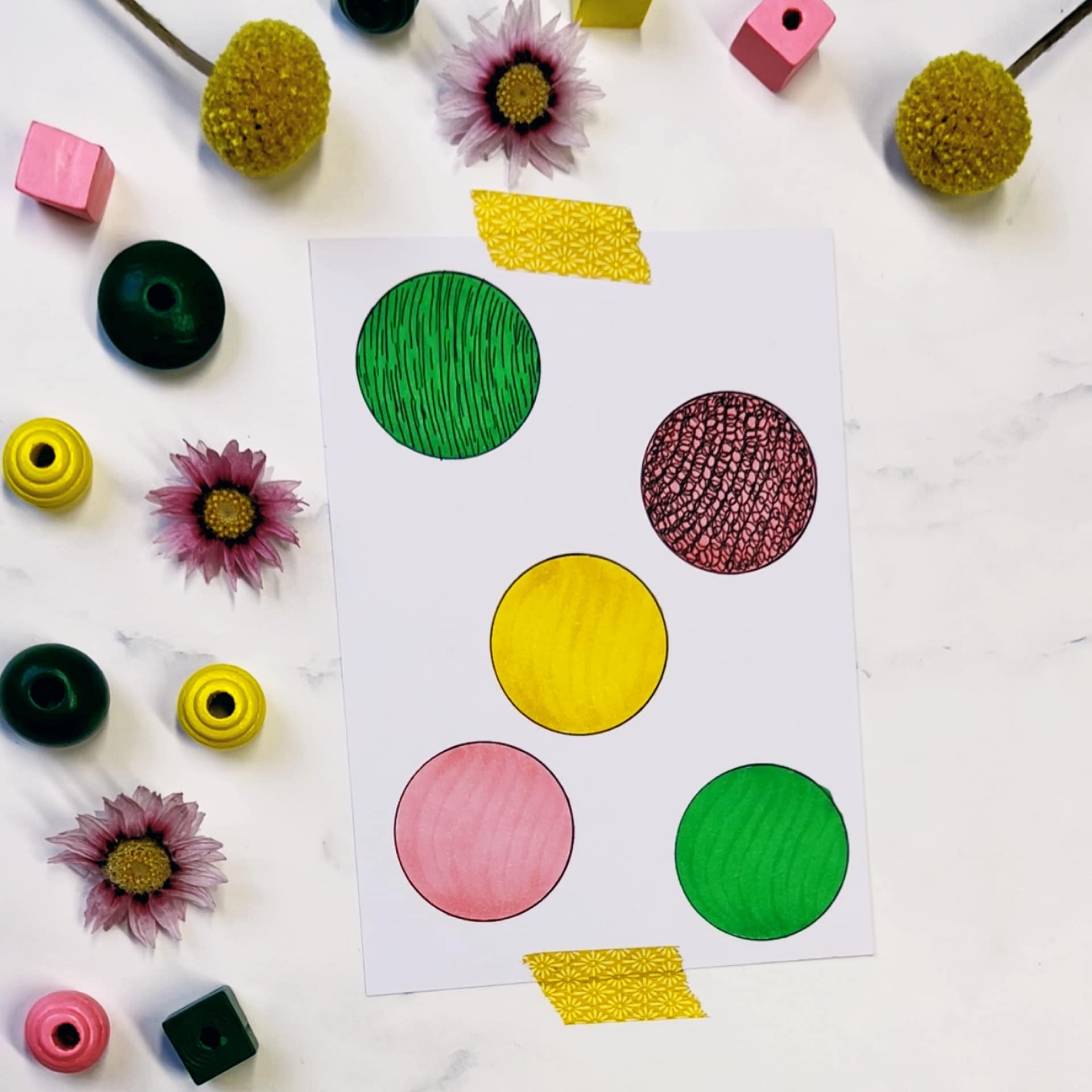 Mindful texture and shading exercise • The Creative Cooldown