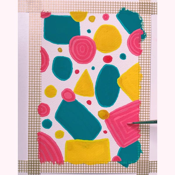 Mindful abstract painting exercise • The Creative Cooldown