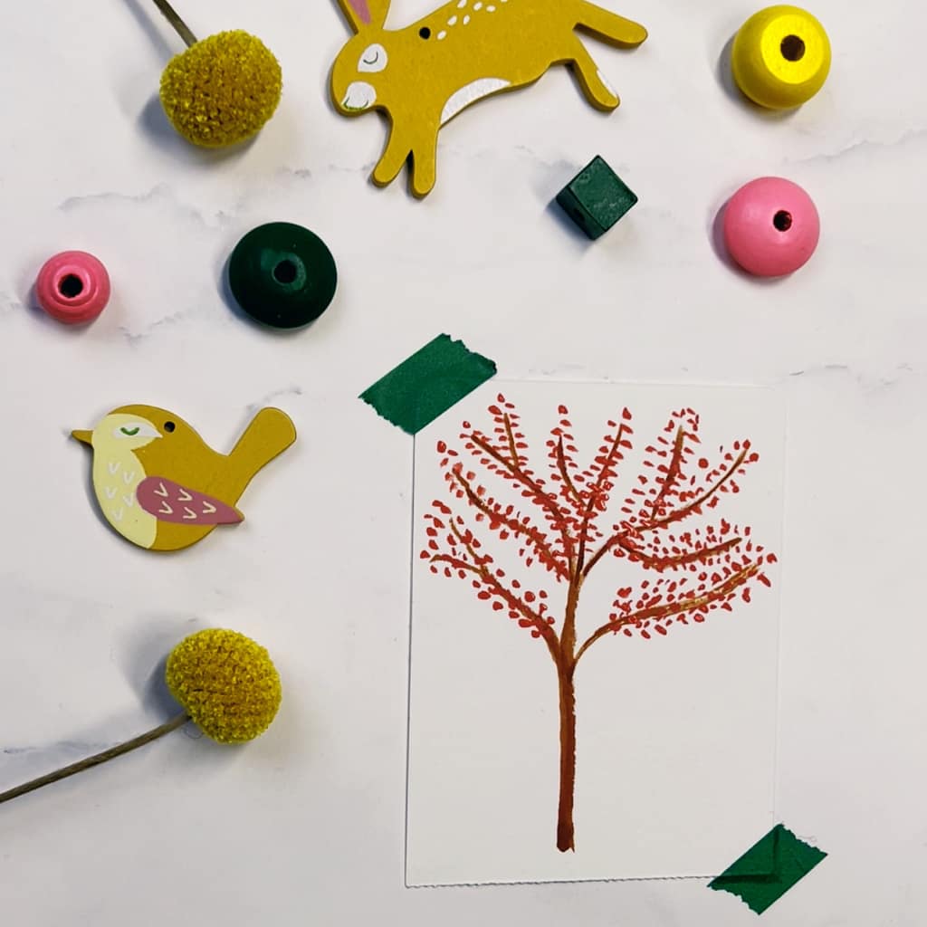 Mindful dotted cherry blossom exercise • The Creative Cooldown