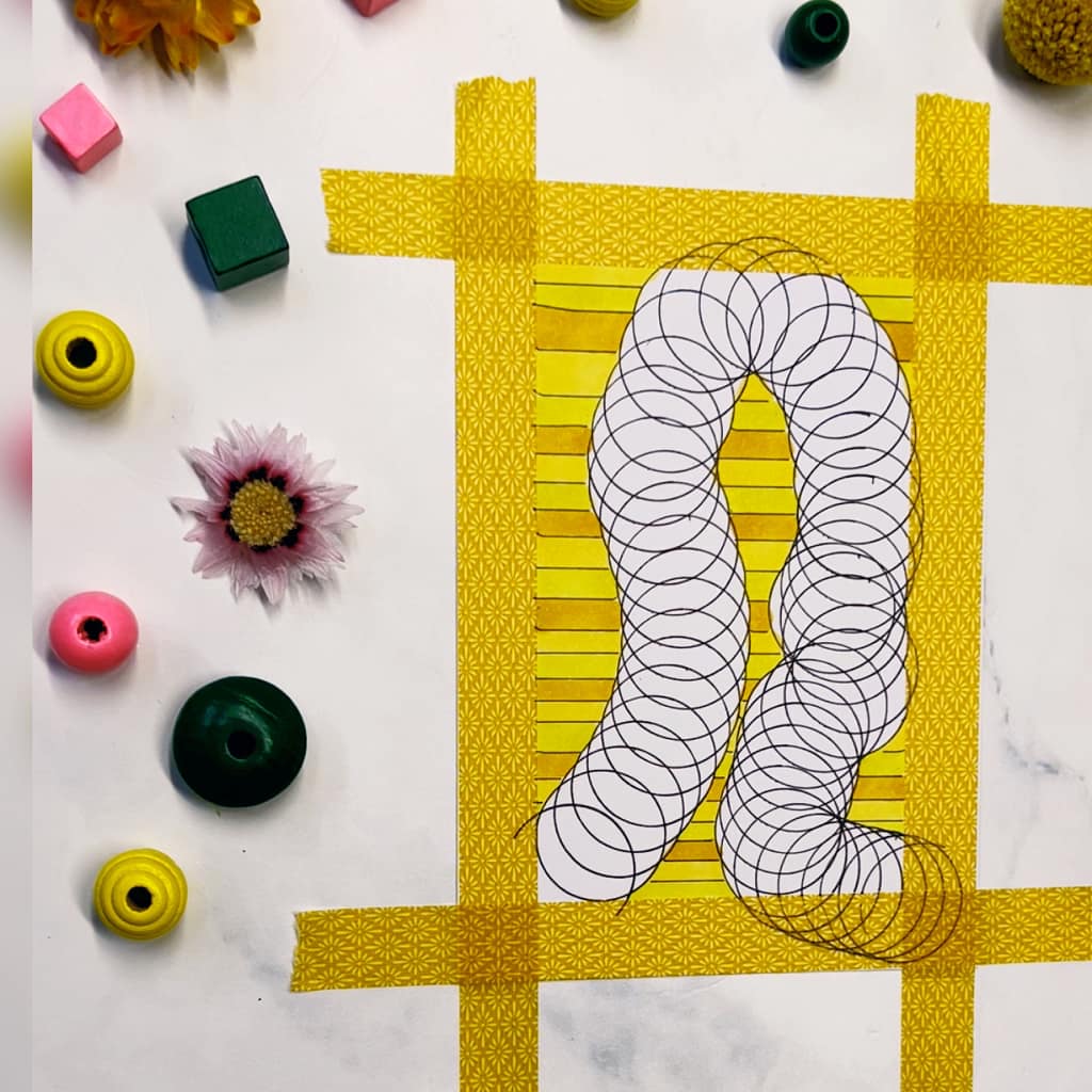 Mindful line of circles exercise • The Creative Cooldown