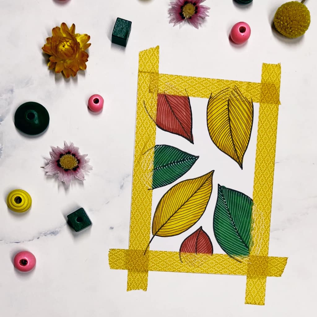 Mindful leaves and lines exercise • The Creative Cooldown