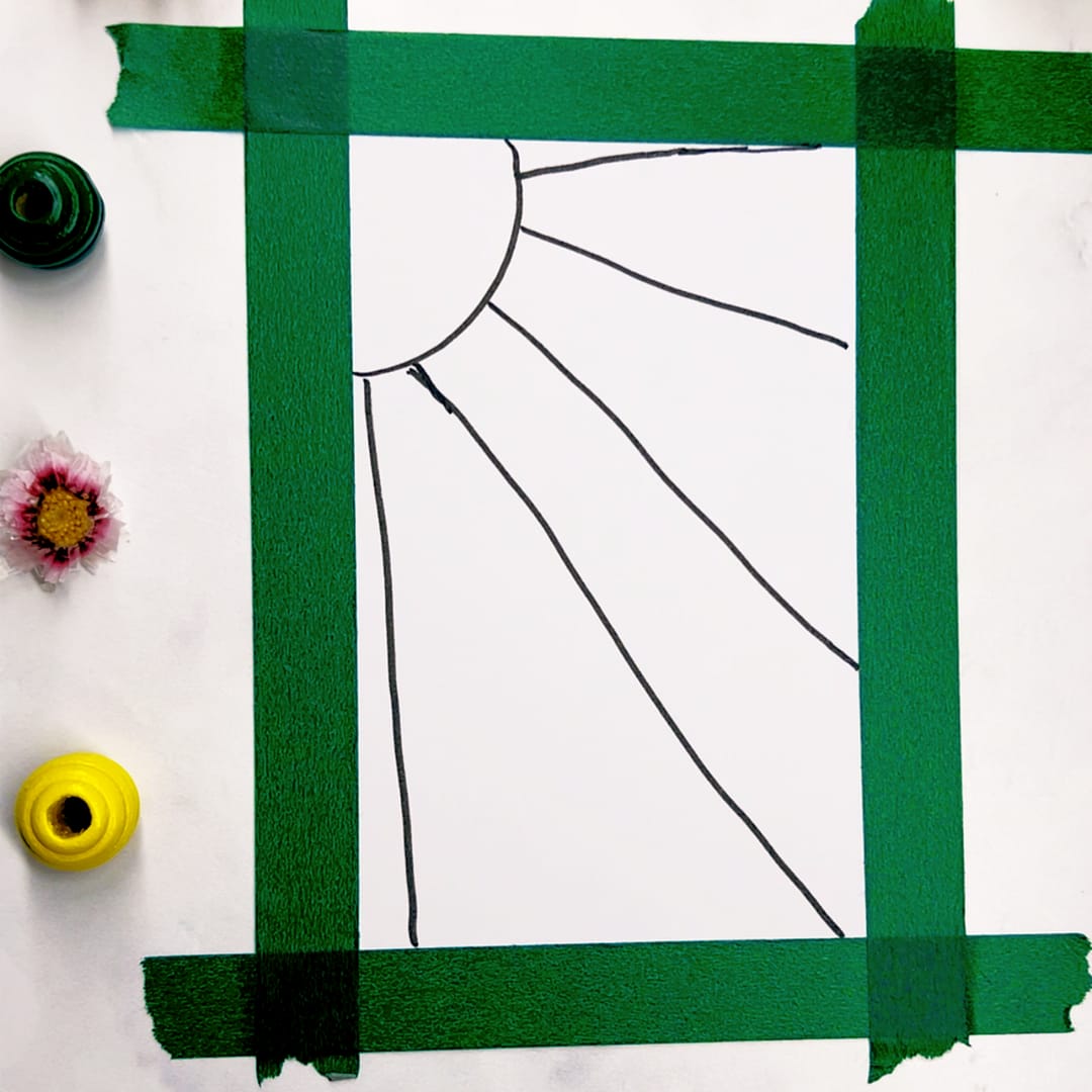 Mindful Drawing: Sunray Patterns • The Creative Cooldown