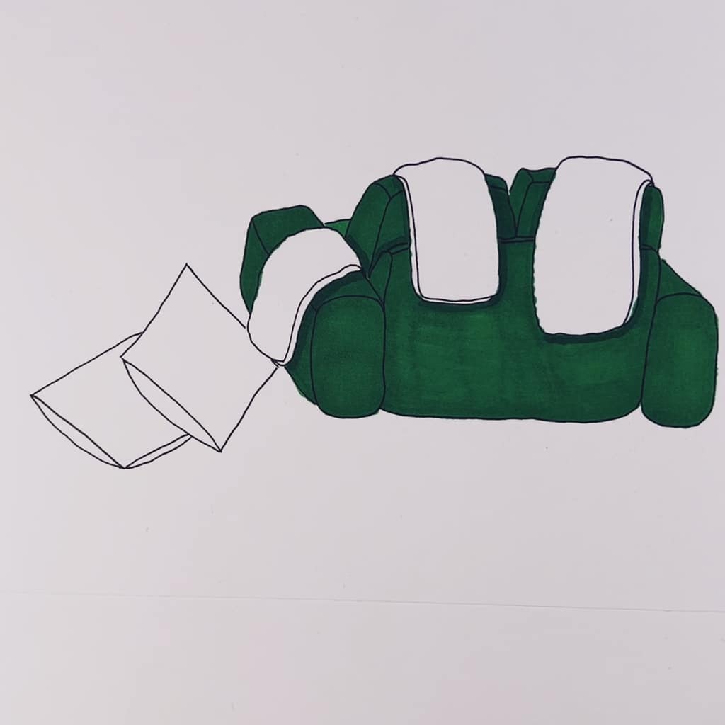 Mindful plaid pattern drawing exercise • The Creative Cooldown