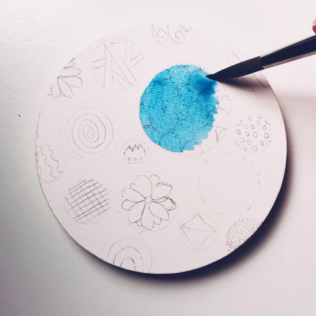 Mindful circle pattern exercise • The Creative Cooldown