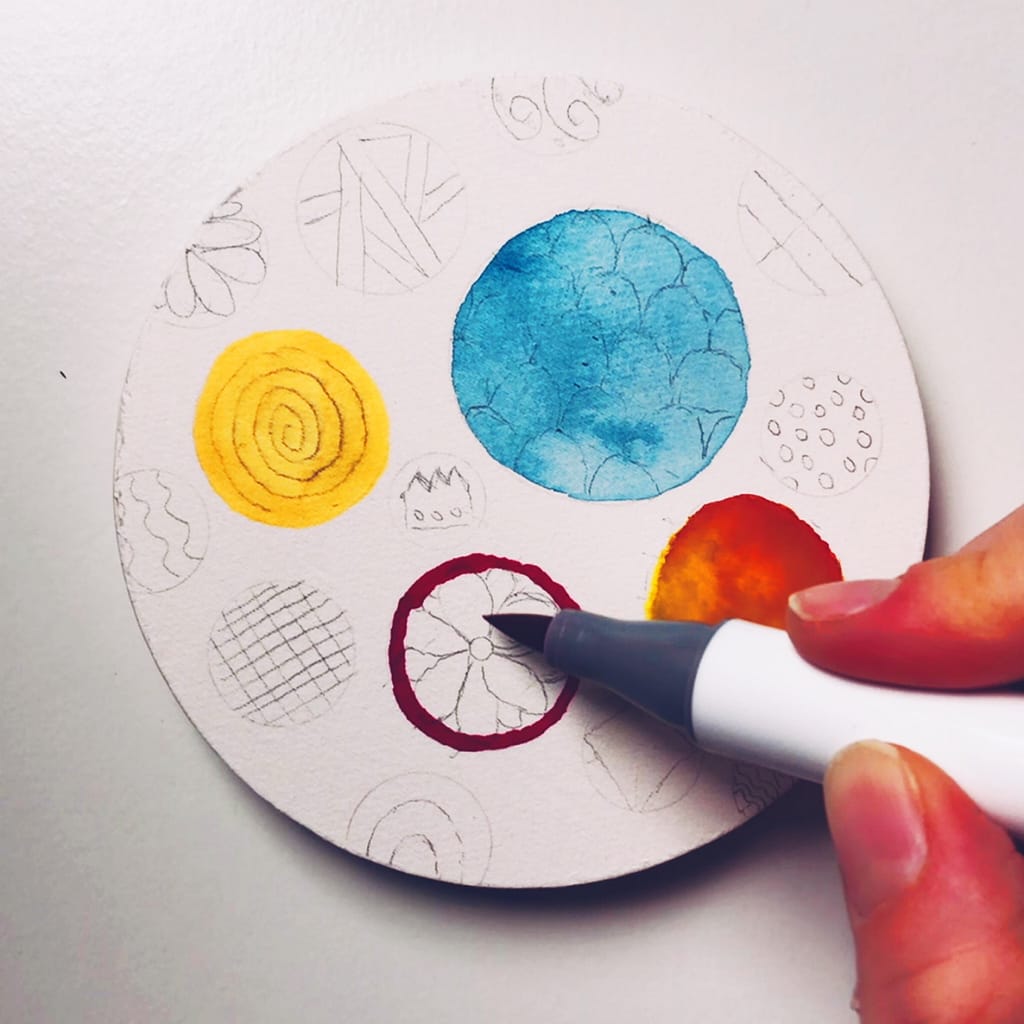 Mindful circle pattern exercise • The Creative Cooldown