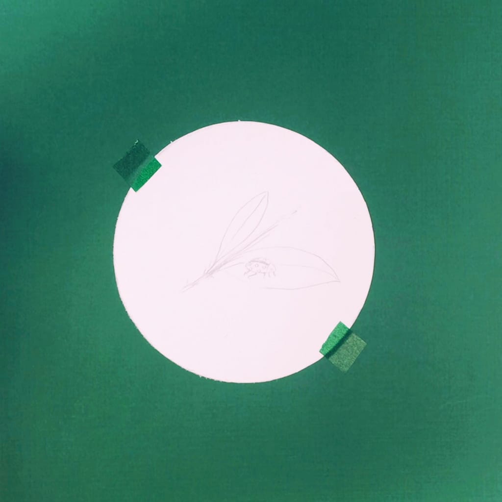 Simple ladybug with gouache exercise • The Creative Cooldown