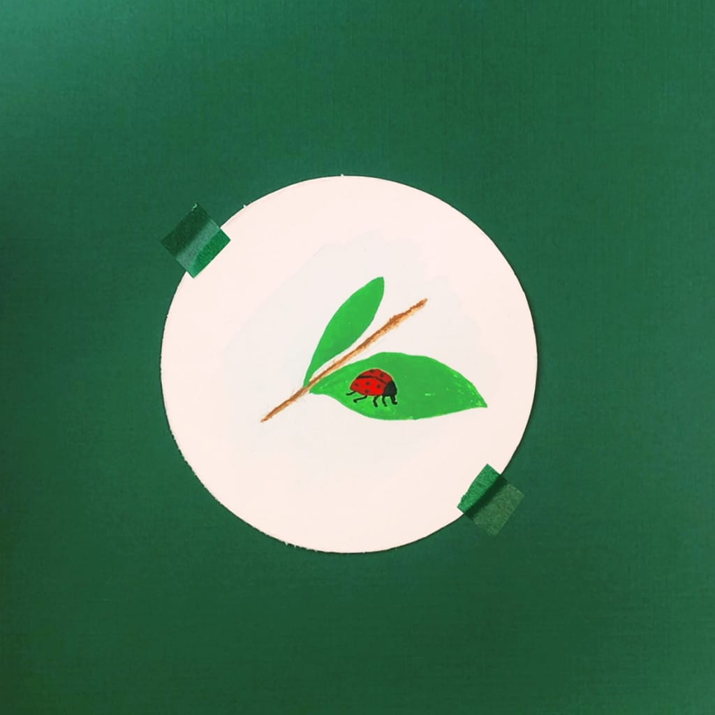 Simple ladybug with gouache exercise • The Creative Cooldown