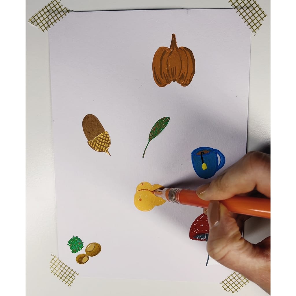 Mindful autumn doodle exercise • The Creative Cooldown