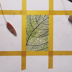 Mindful leaf pattern drawing exercise • The Creative Cooldown