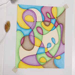 Mindful neurographic drawing exercise • The Creative Cooldown