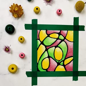 Mindful neurographic coloring exercise • The Creative Cooldown