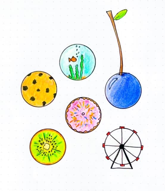 how to draw circle doodle