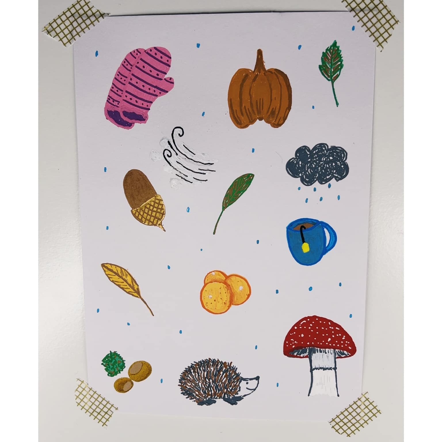 Mindful autumn doodle exercise • The Creative Cooldown