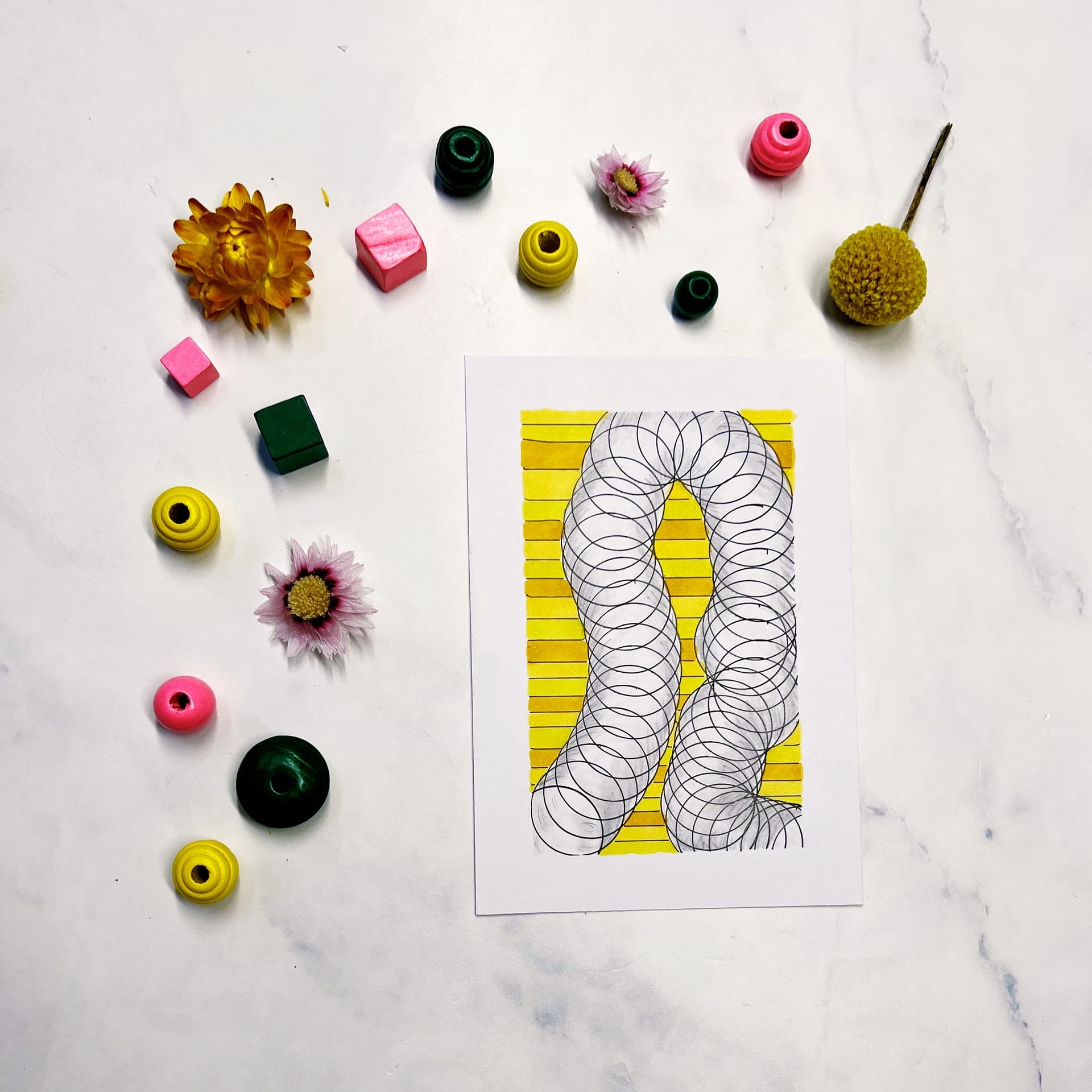 Mindful line of circles exercise • The Creative Cooldown