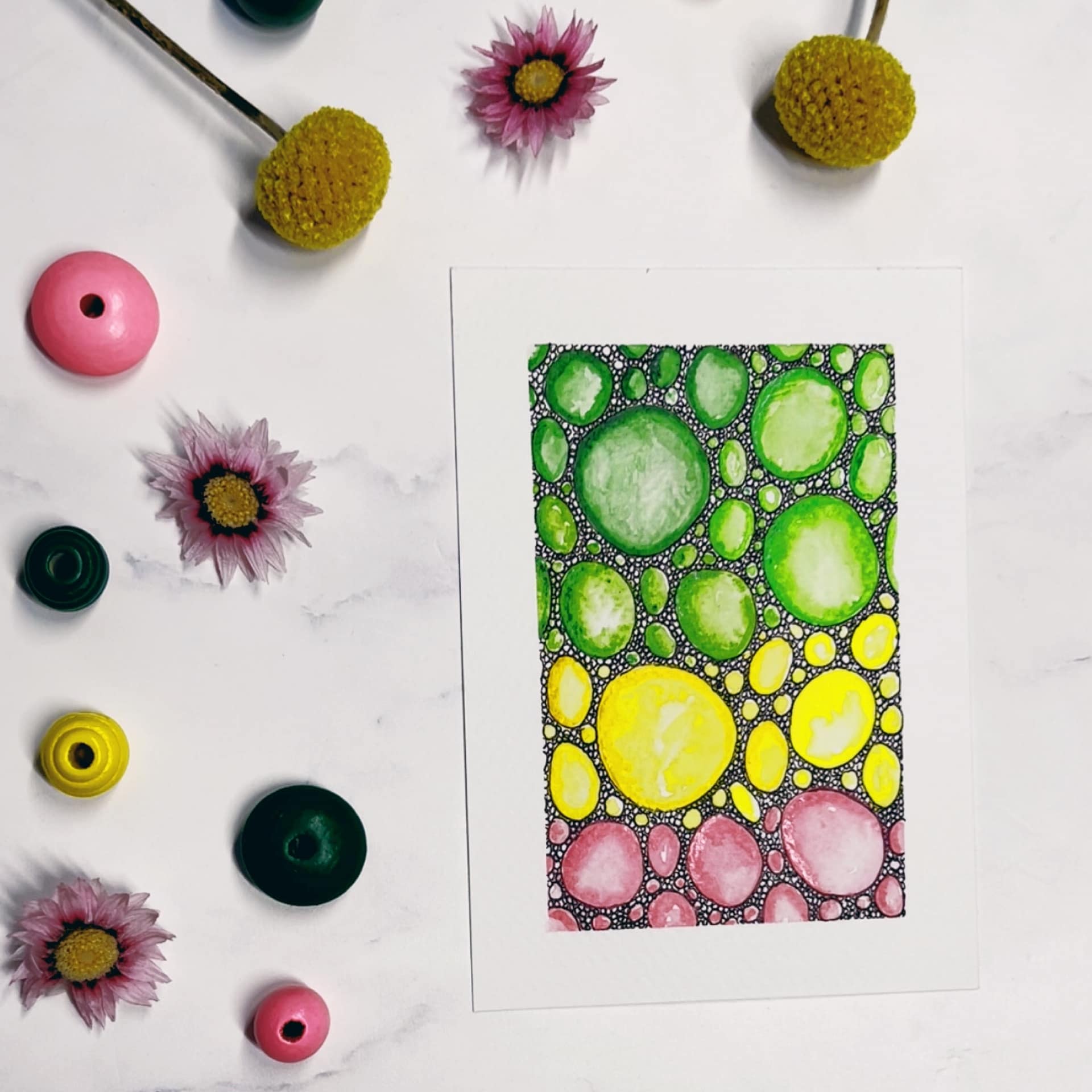 Mindful circle art exercise • The Creative Cooldown