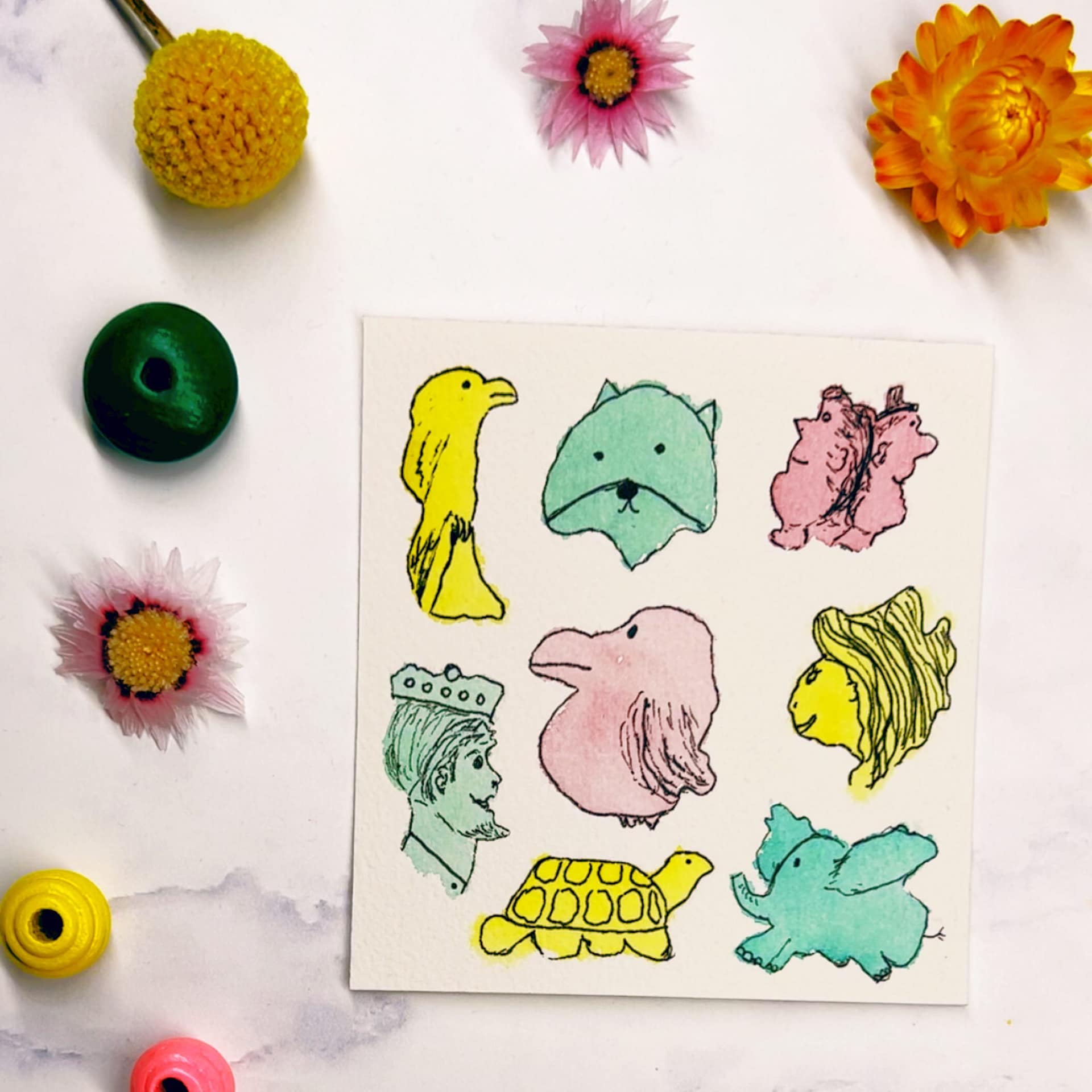 Hirameki art: Transform watercolor blobs into artful magic • The ...