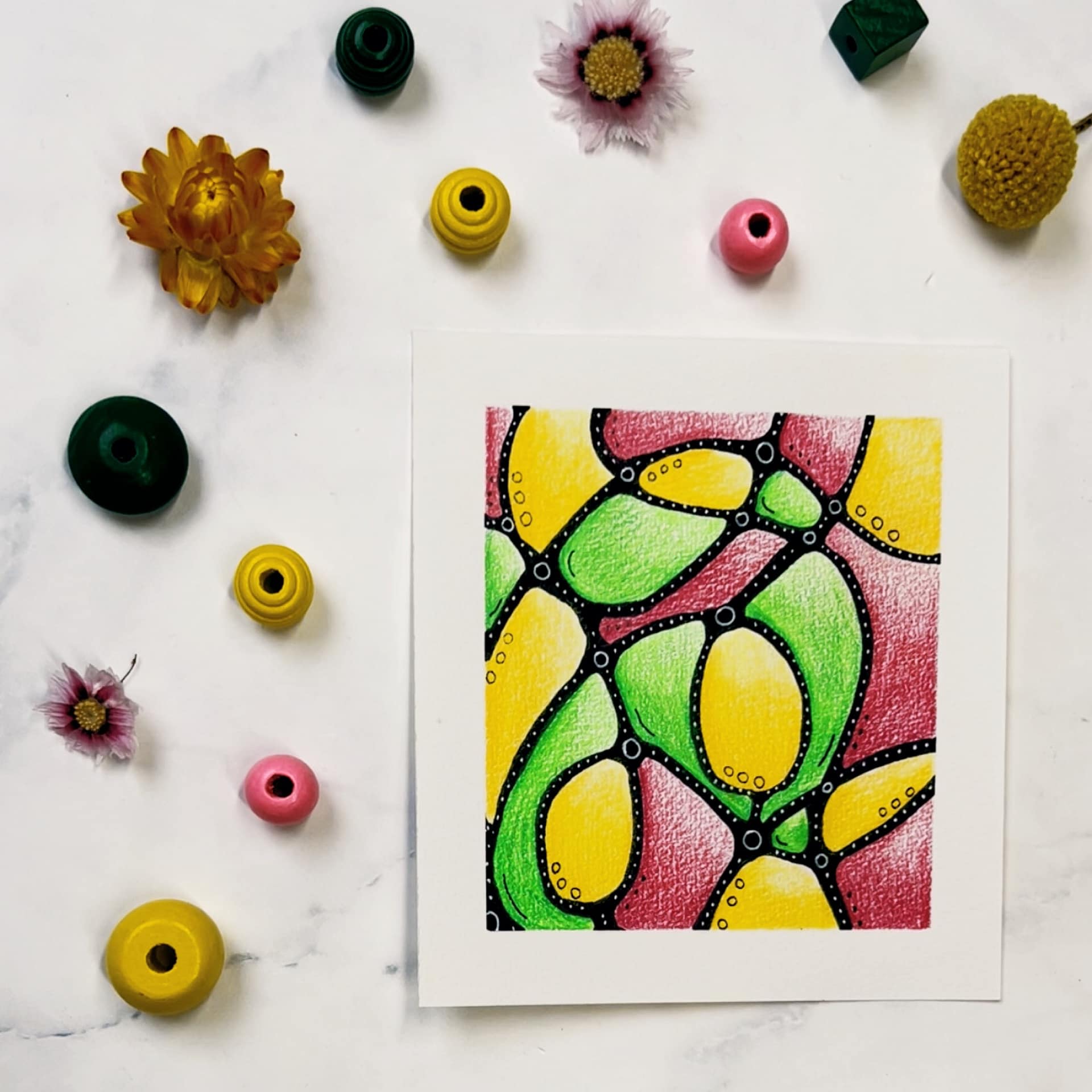 Mindful neurographic coloring exercise • The Creative Cooldown